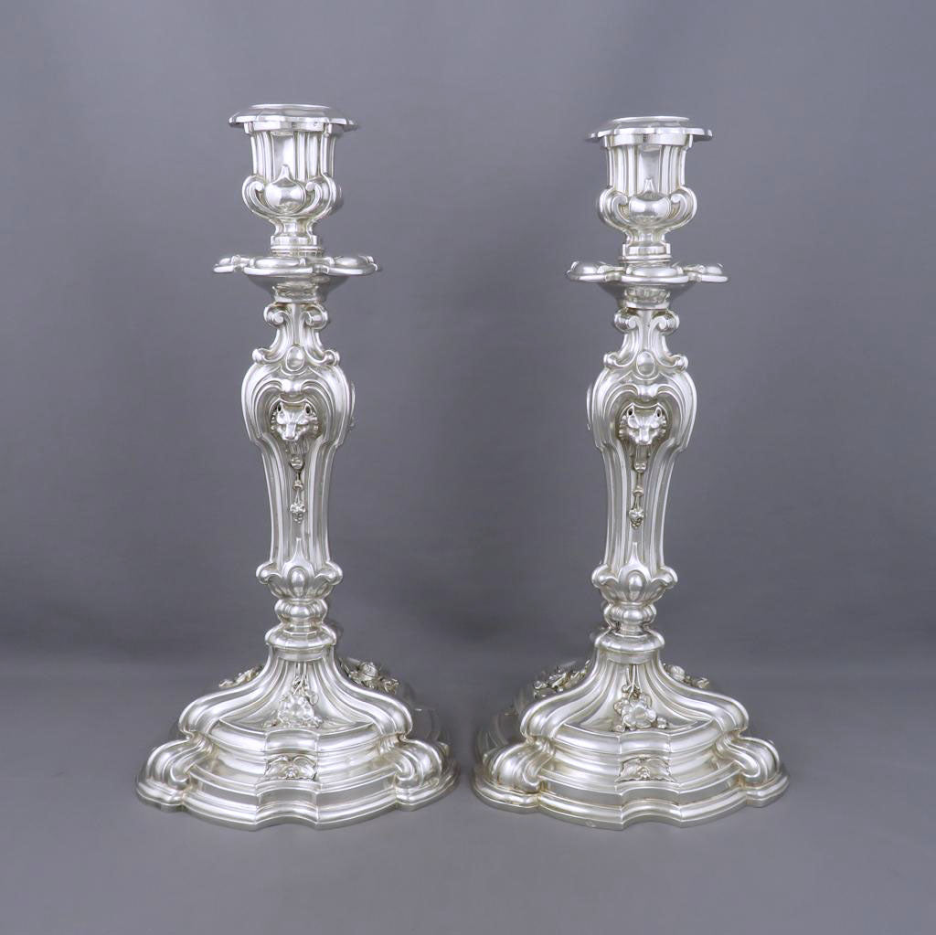 French Silver Candlesticks– JH Tee Antiques