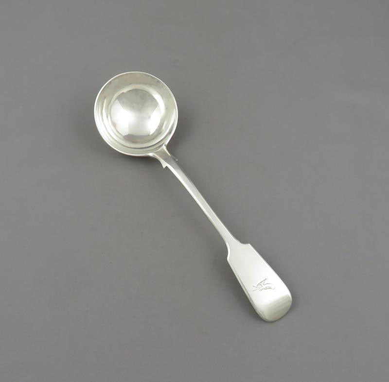 George Adams Silver Sauce Ladle | JH Tee Antiques