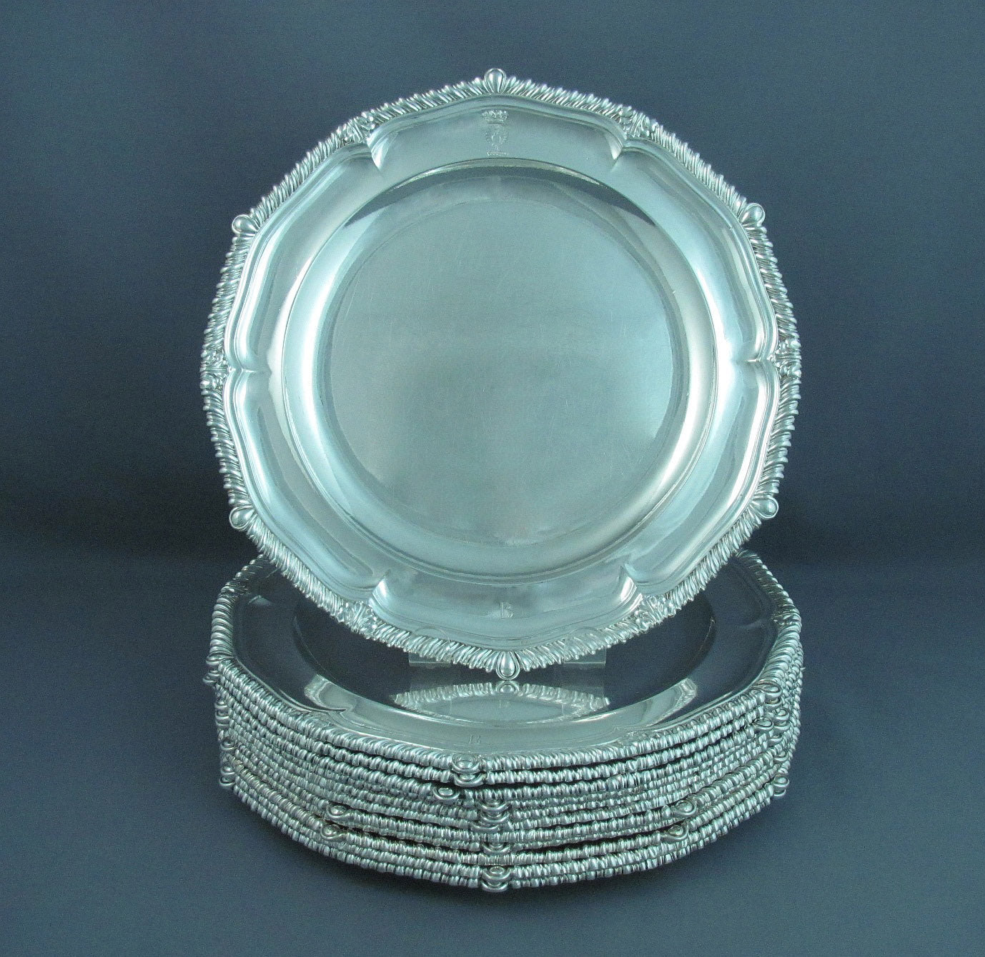 12 Paul Storr Silver Dinner Plates | JH Tee Antiques