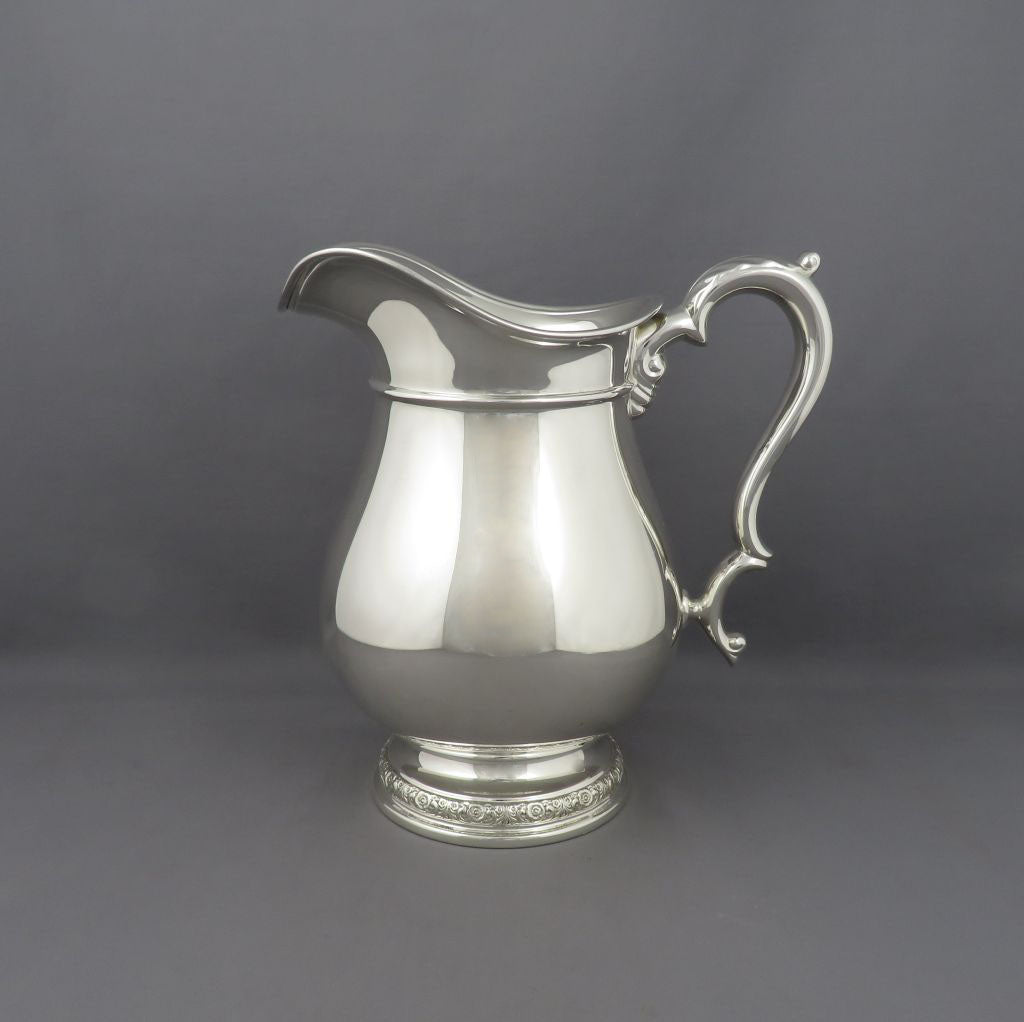 International Sterling Silver Water Pitcher | JH Tee Antiques