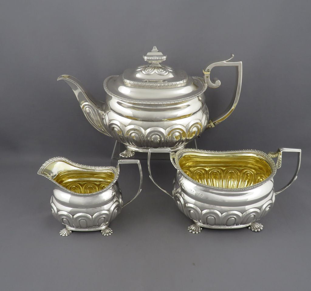 Regency Period Sterling Silver Tea Set | JH Tee Antiques